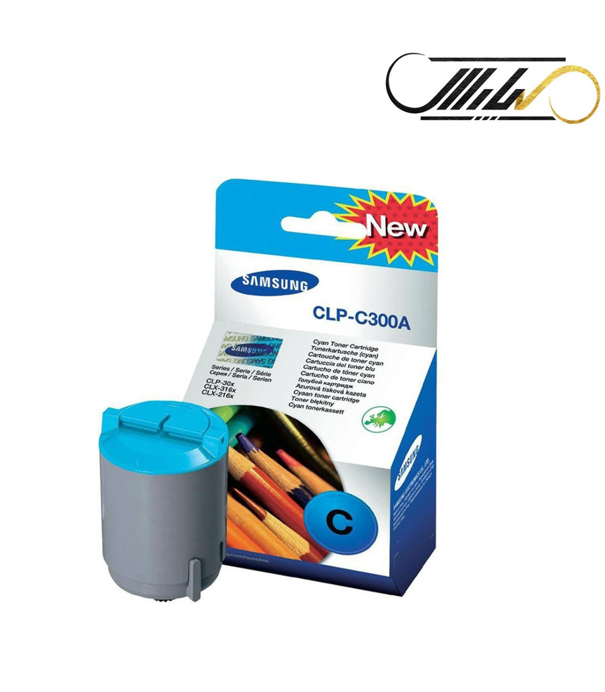 کارتریج آبی پرینتر SAMSUNG CLP-300 خرید قیمت تونر لیزری C300 سامسونگ
