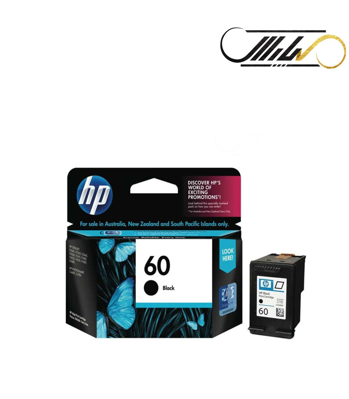 کارتریج مشکی پرینتر اچ پی HP D2566 خرید قیمت کارتریج جوهر افشان 60